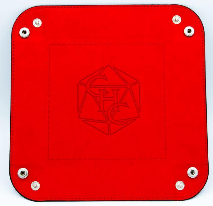 CHC: Dice Tray – Square, Red – Dice Age Games